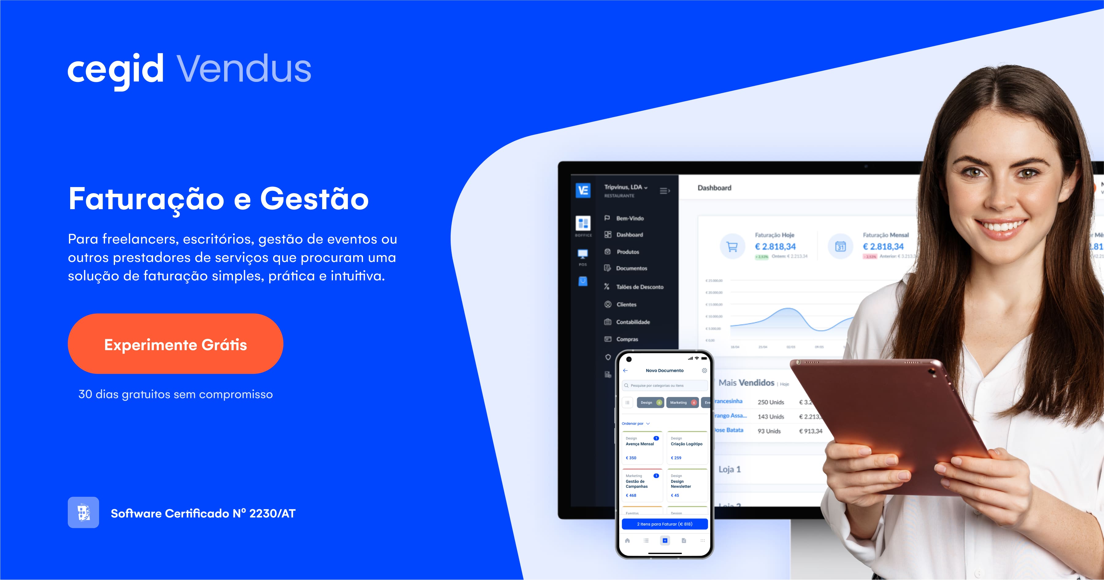 Software de Faturação Online - Simples e Prático - Cegid Vendus